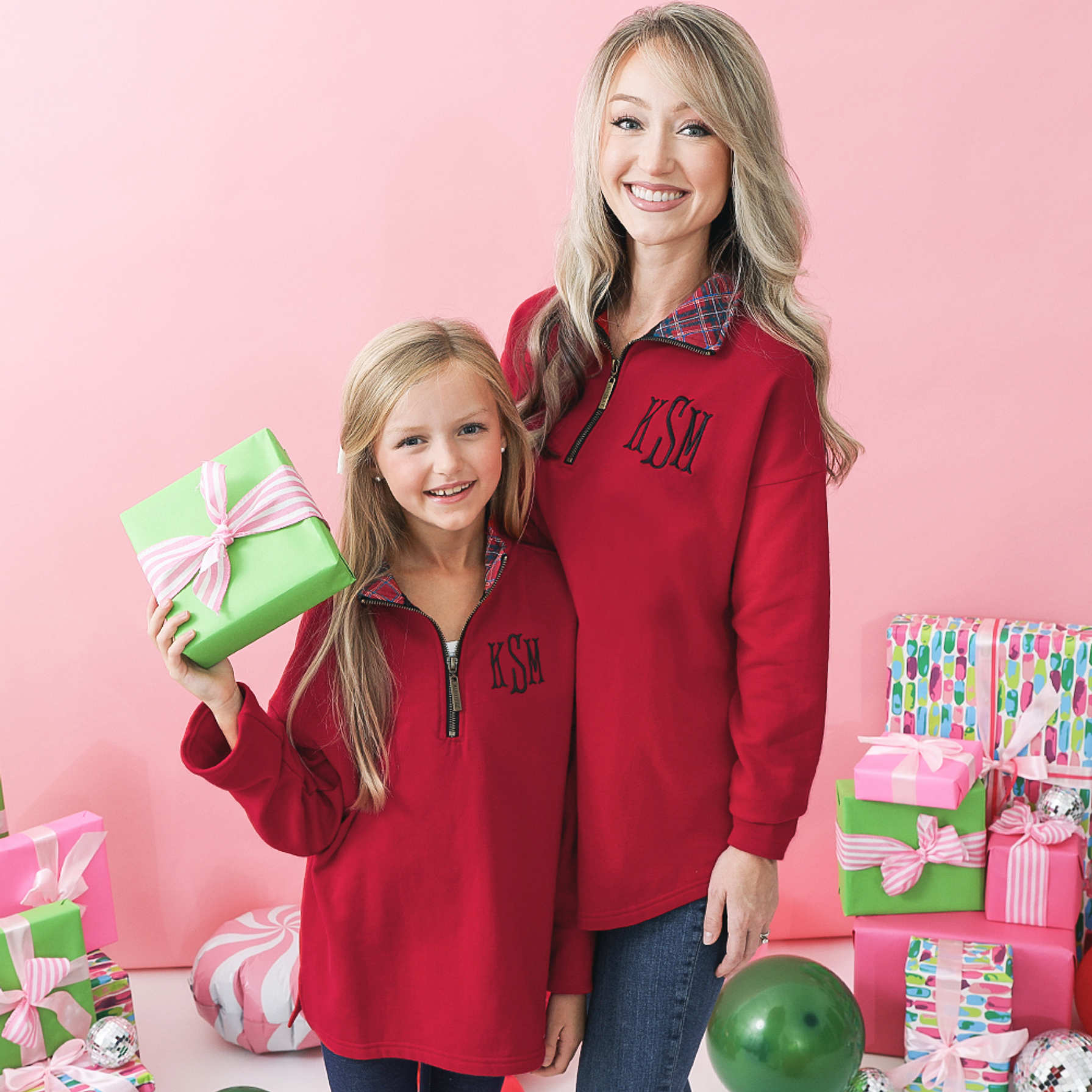 Personalized Kids Quarter Zip Sweatshirt | Marleylilly Kids