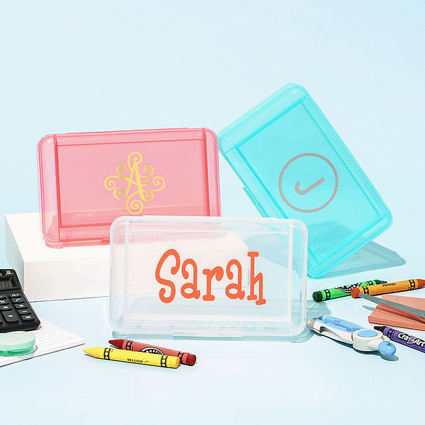 Monogrammed Pencil Box | Marleylilly Kids