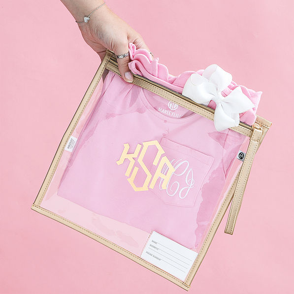 Personalized Kids Clear Extra Clothes Bag | Marleylilly