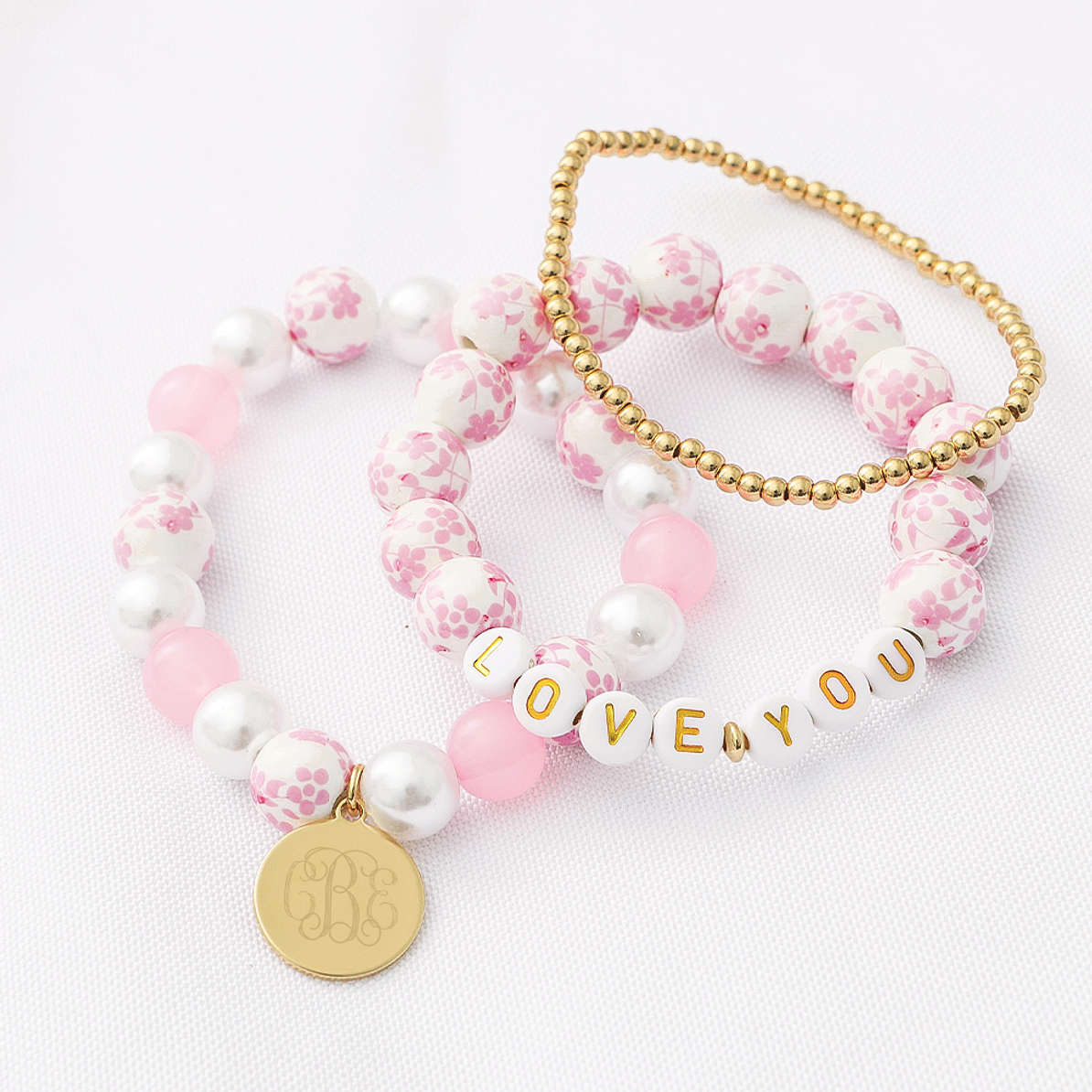 Personalized Girls Love You Bracelets | Marleylilly Kids