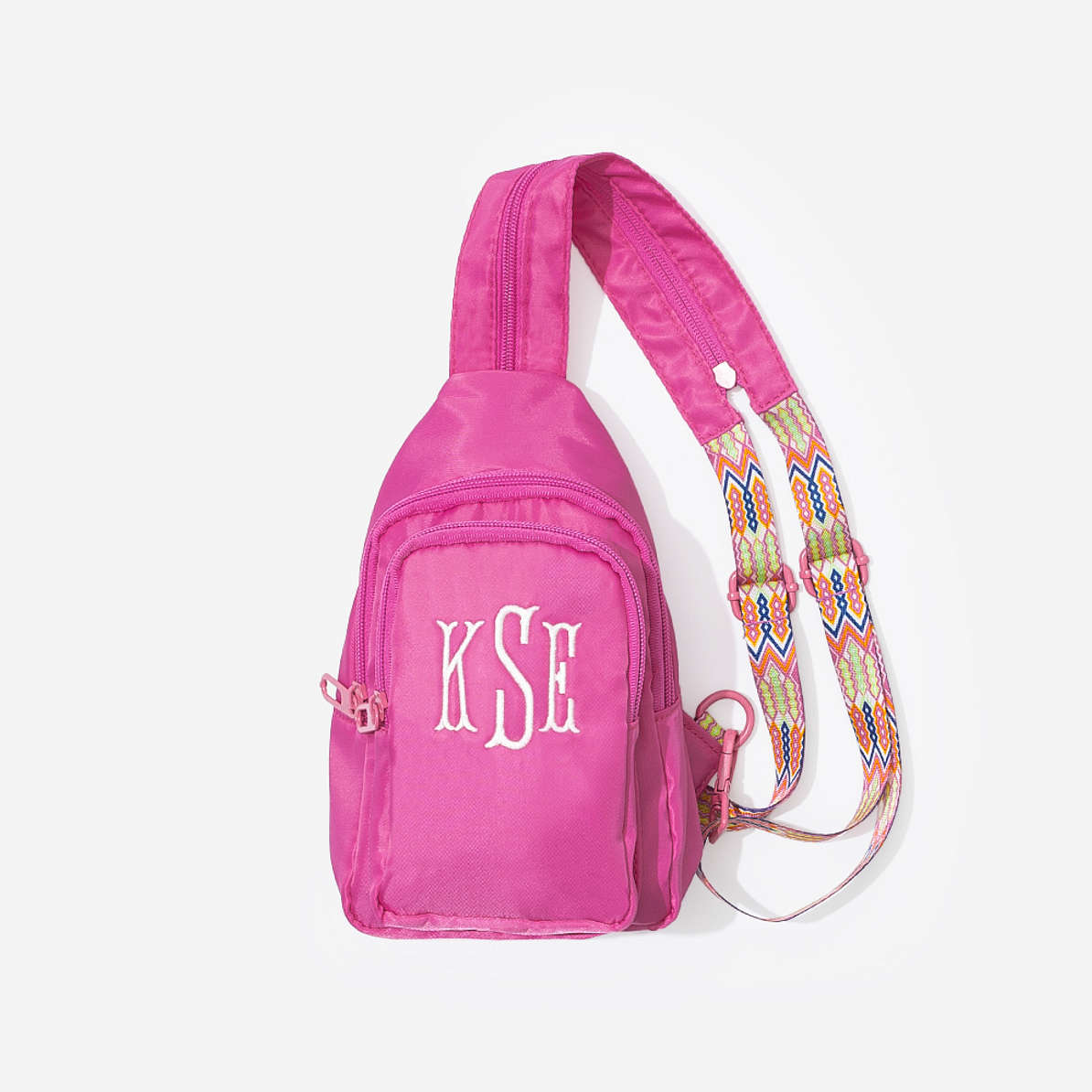 Monogrammed Kids Sling Backpack | Marleylilly