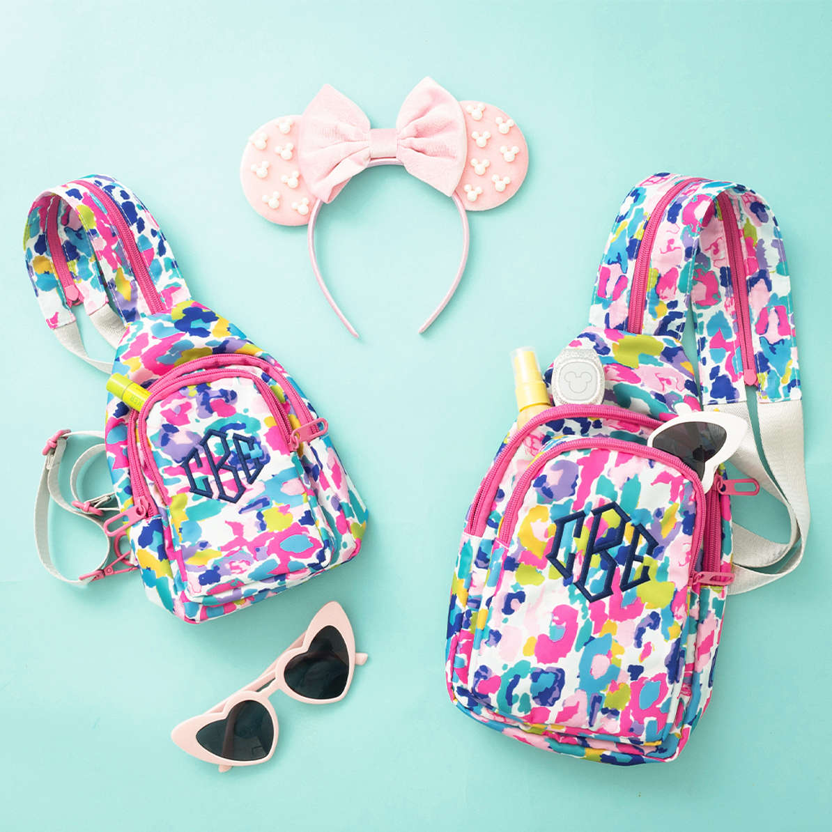 Monogrammed Kids Sling Backpack | Marleylilly