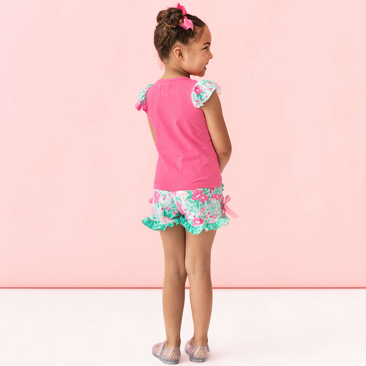 Personalized Girls Ruffle Short Set | Marleylilly