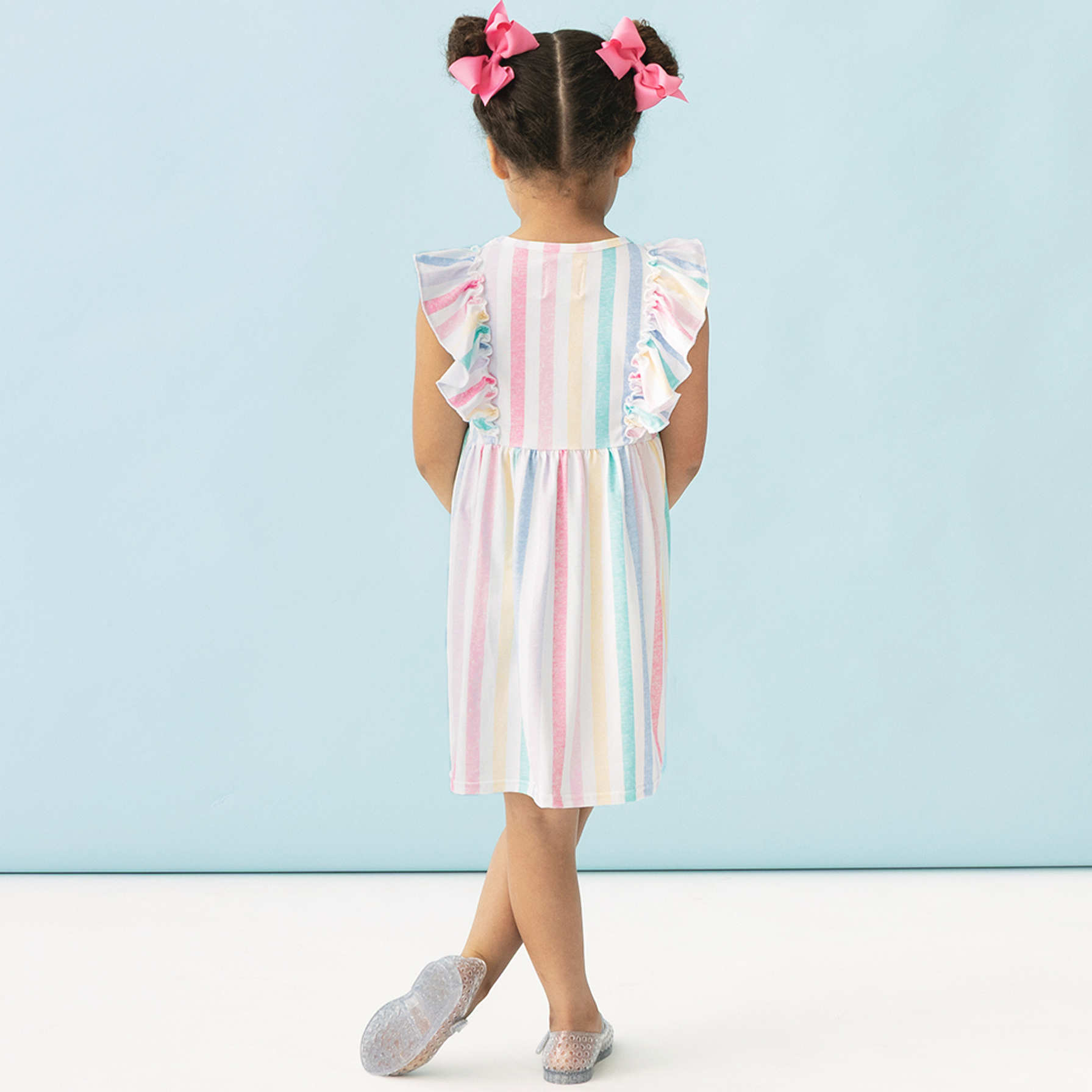 Personalized Girls Ruffle Knit Dress | Marleylilly