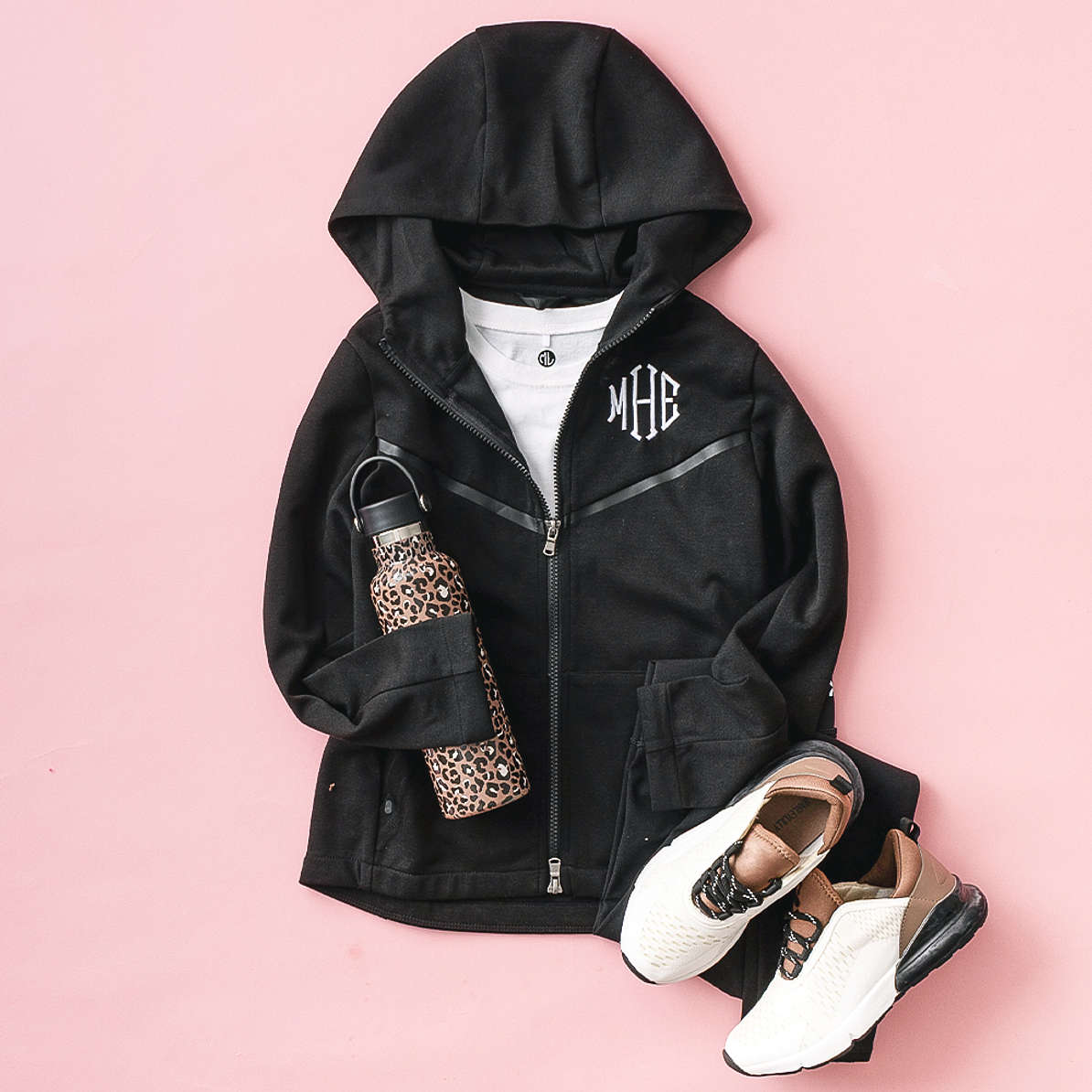Monogrammed Youth Full Zip Hoodie | Marleylilly