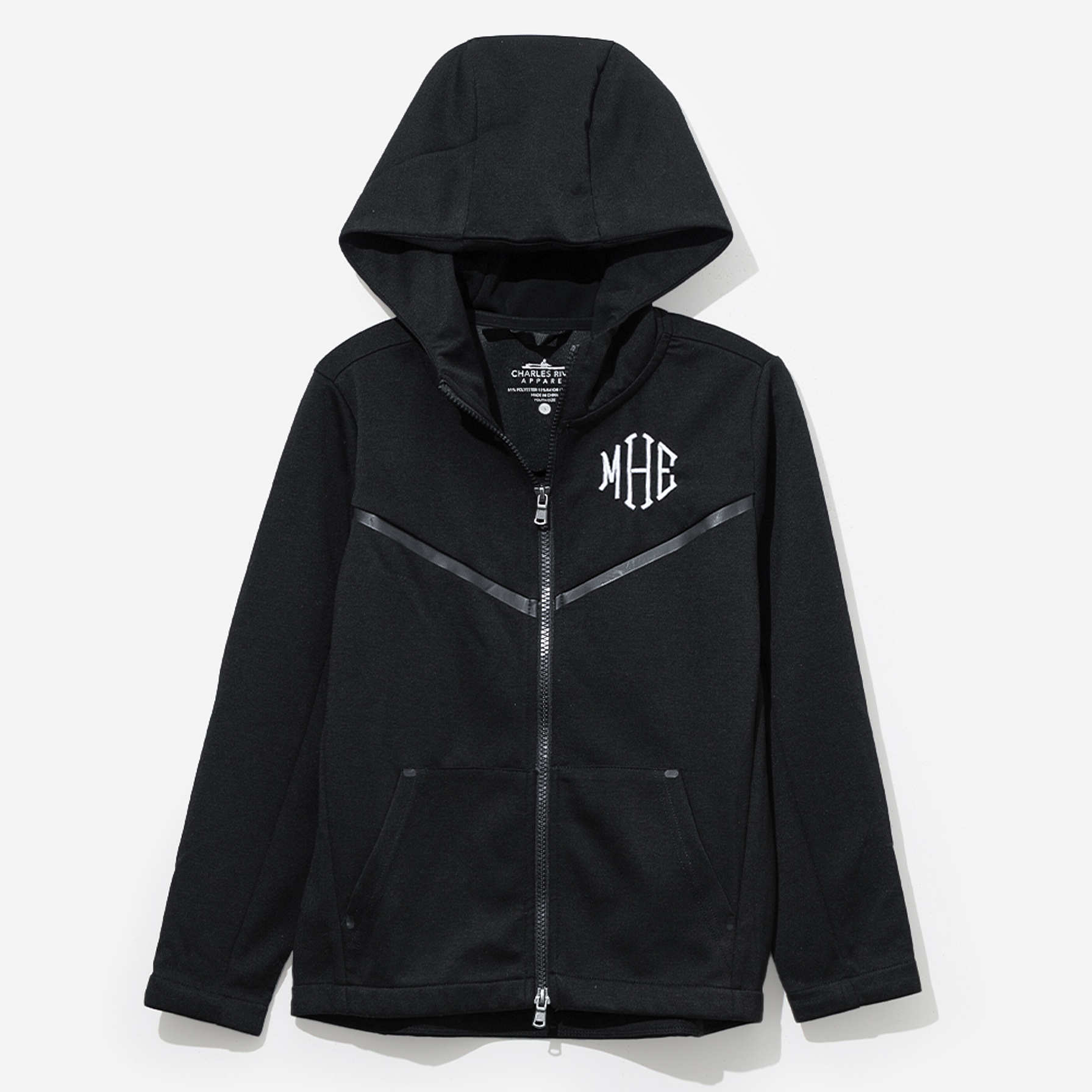 Monogrammed Youth Full Zip Hoodie | Marleylilly