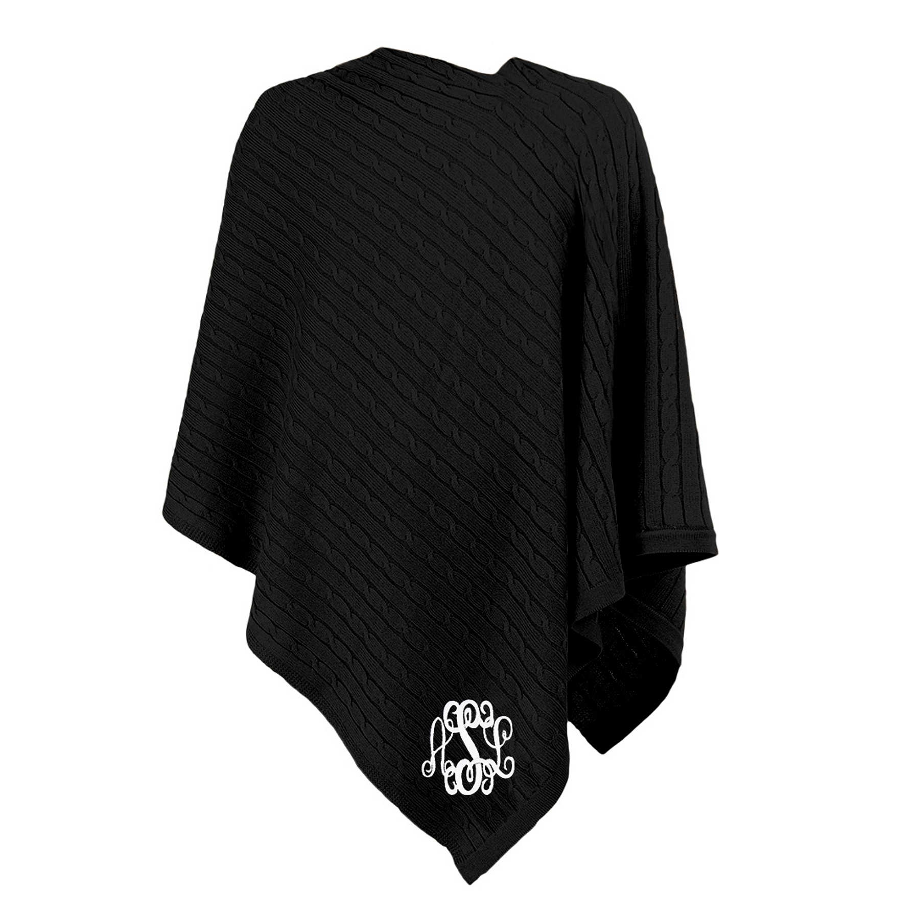 Monogrammed Girls Poncho Sweater - Marleylilly Kids
