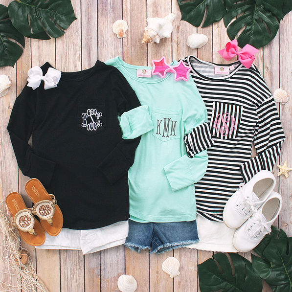 Personalized Girls Long Sleeve Shirt