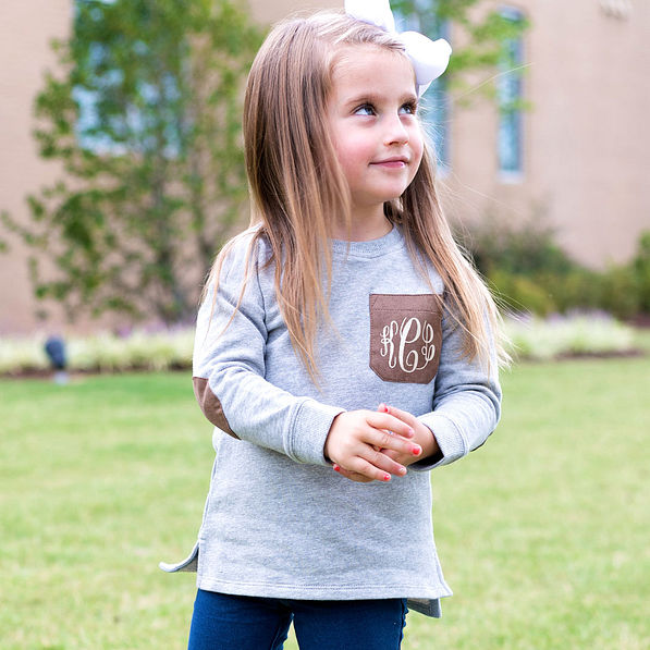 Monogrammed Kids’ Preppy Patch Tunic - Marleylilly Kids