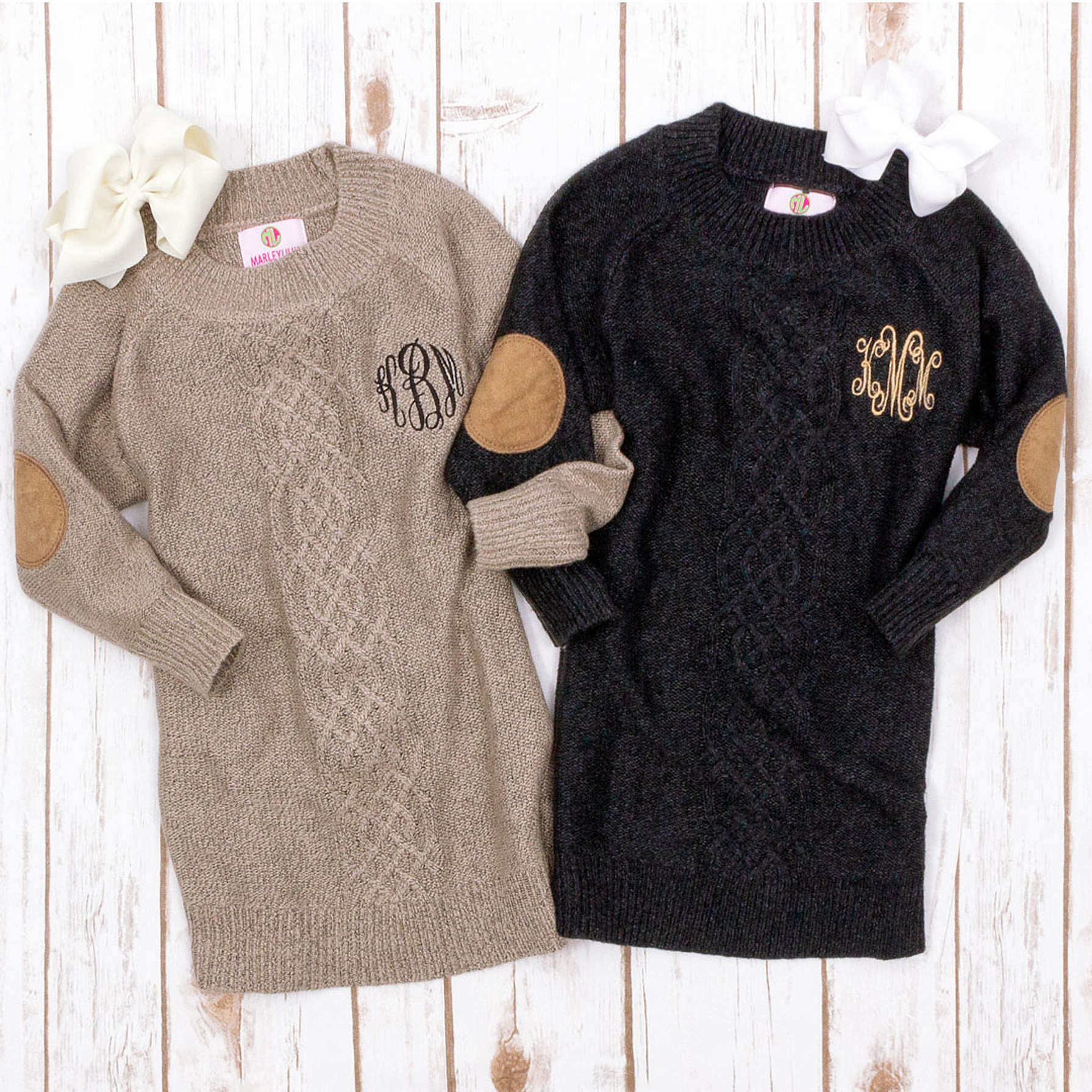 Personalized Girl's Sweater Dress - Marleylilly Kids