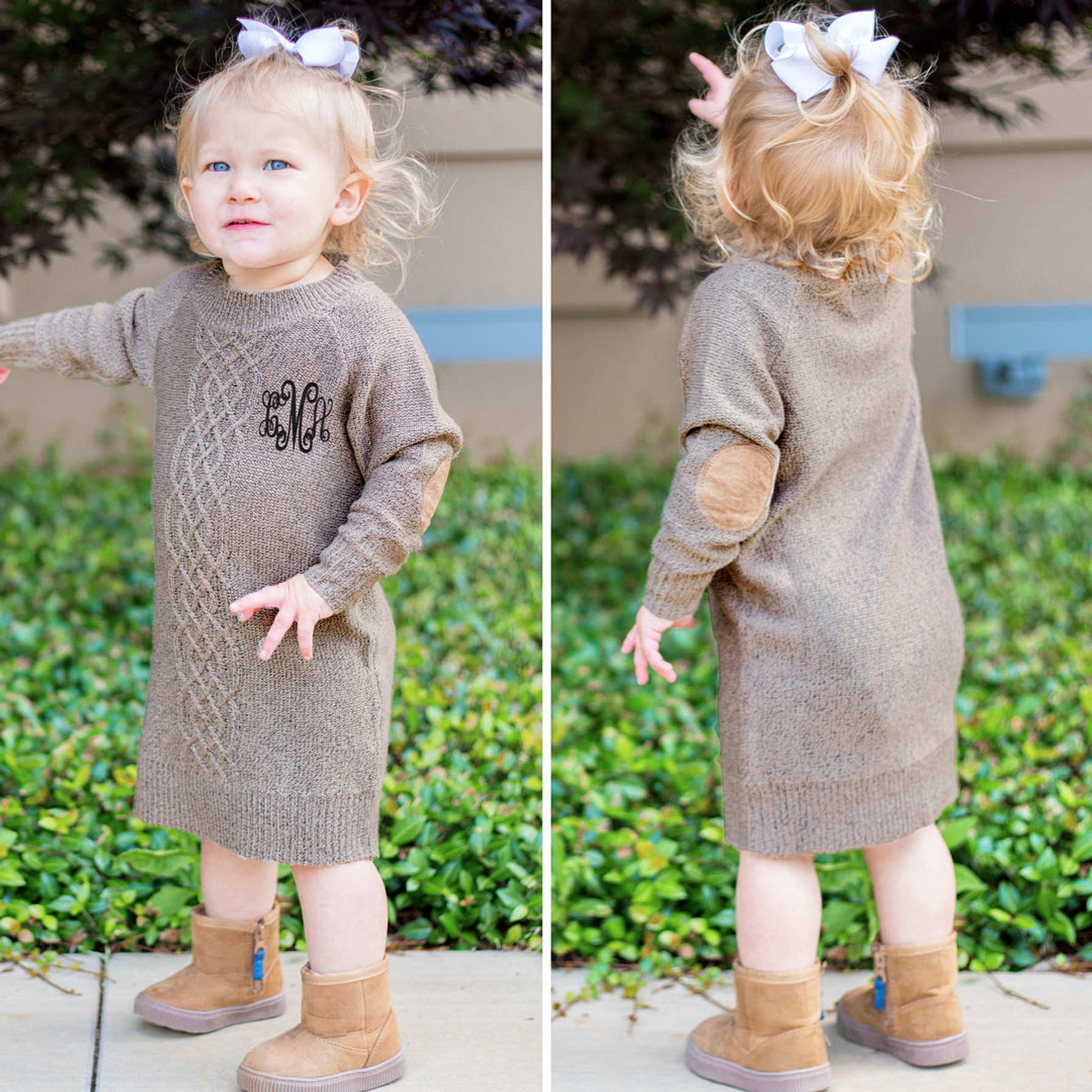 Personalized Girl's Sweater Dress - Marleylilly Kids
