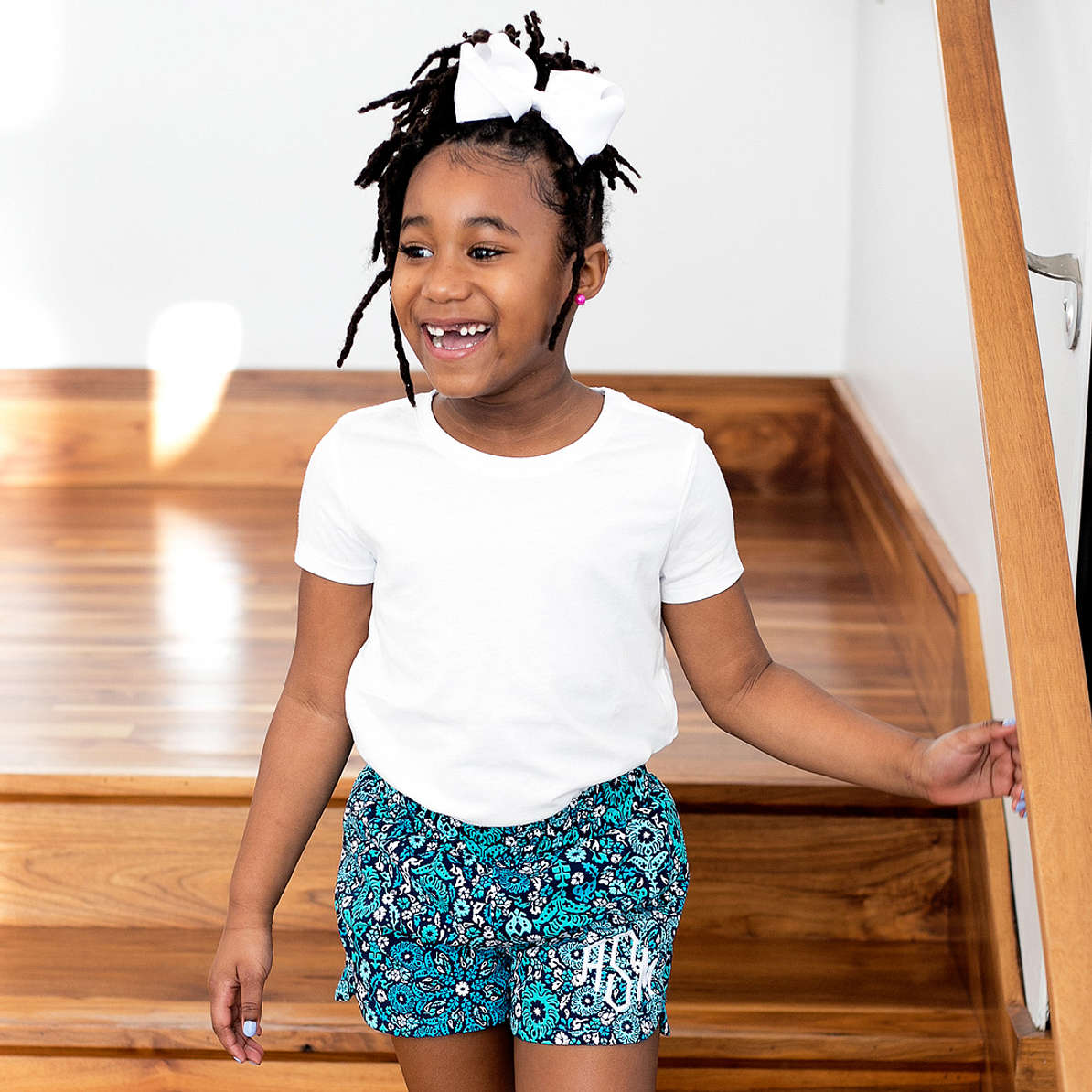 Personalized Girl's Pattern Shorts - Marleylilly Kids