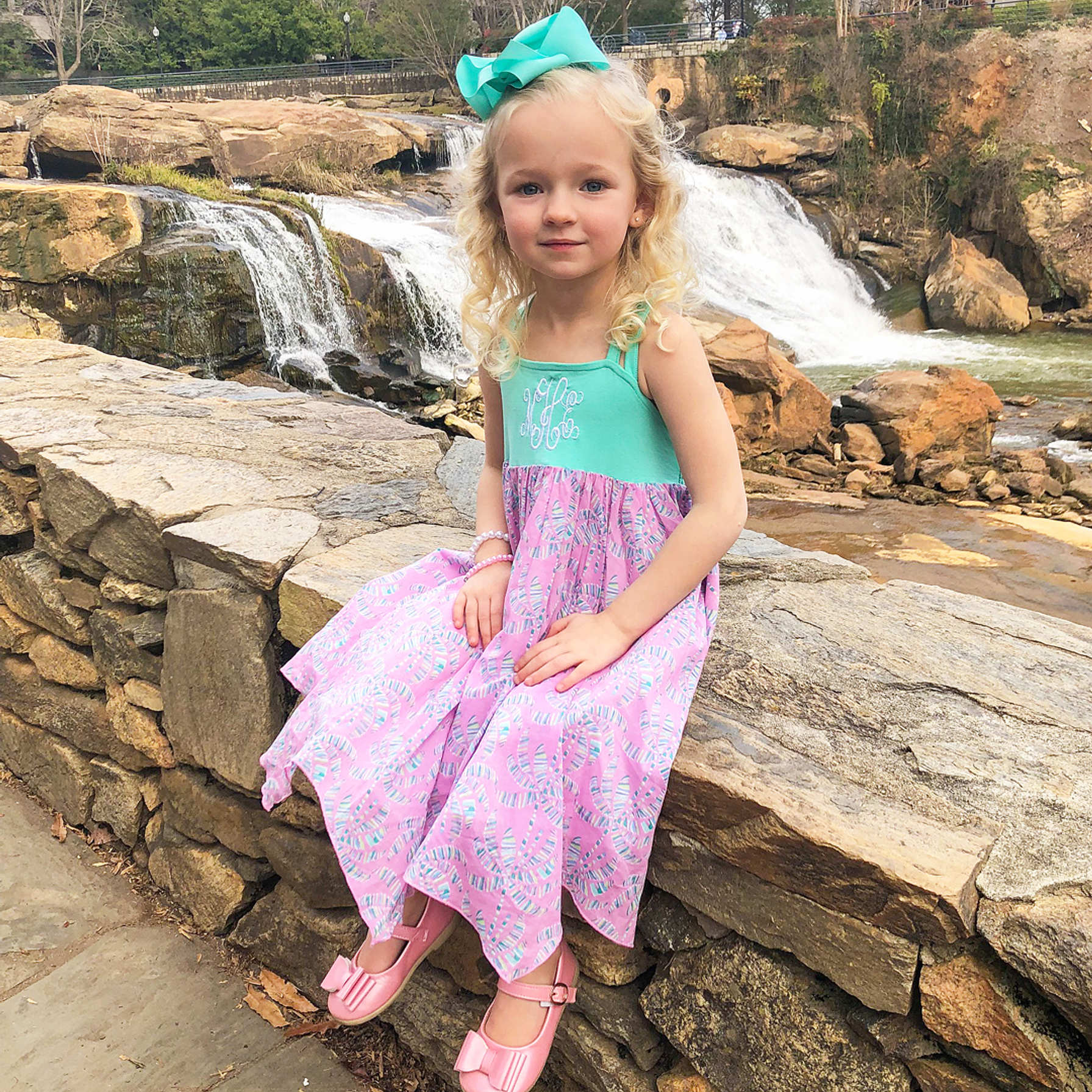 Personalized Girl's Handkerchief Hem Dresses – Marleylilly Kids