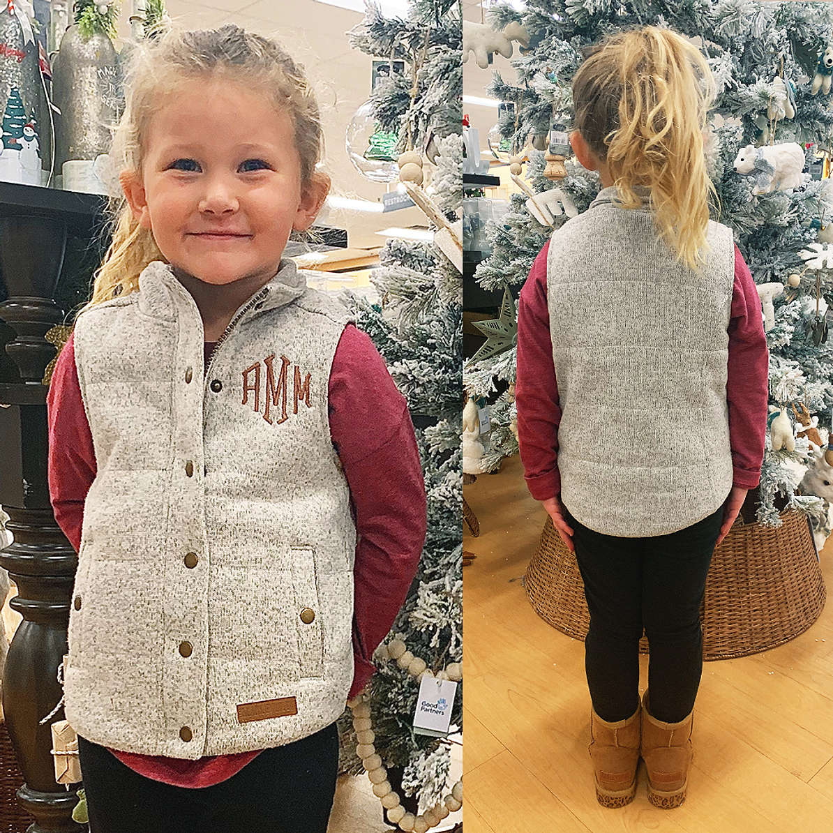 Personalized Kids Quilted Vest