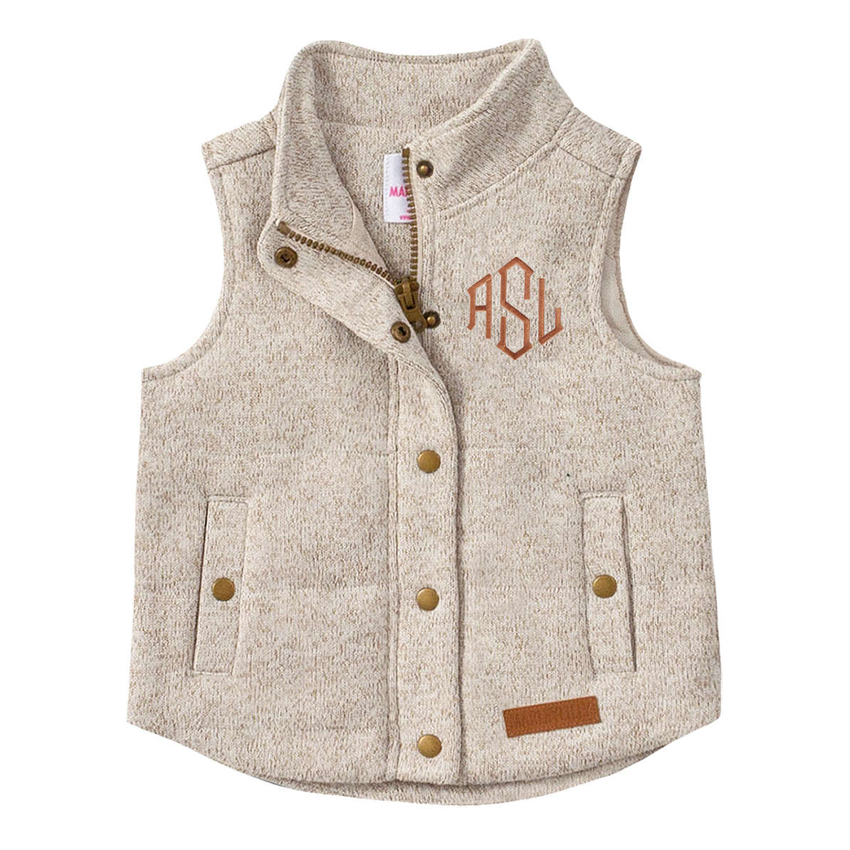Personalized Kids Quilted Vest