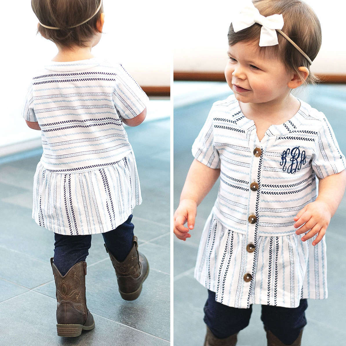 Kids Personalized Peplum Top - Marleylilly Kids