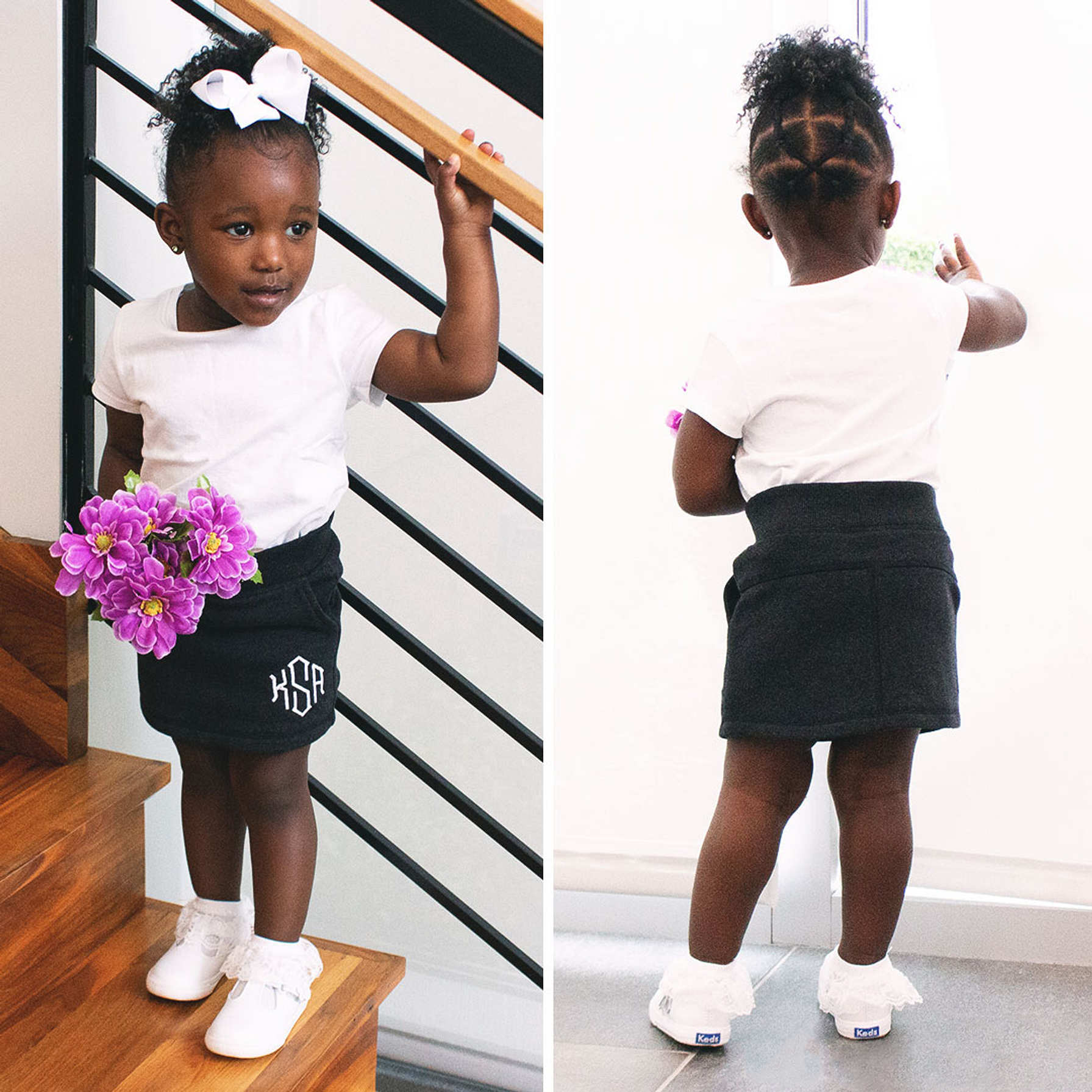 Monogrammed Kids Skirt