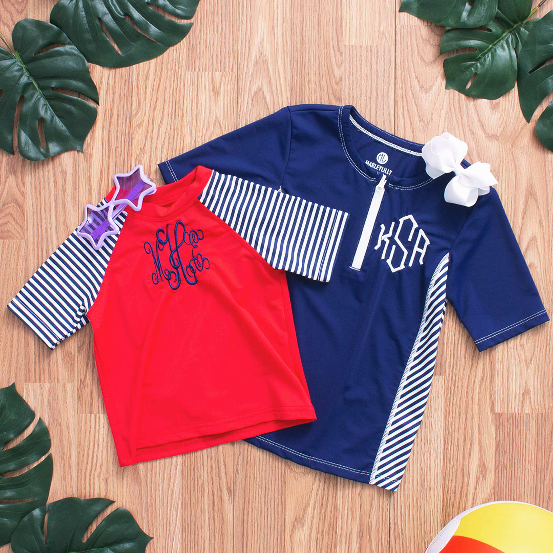 Youth Personalized Navy Rash Guard