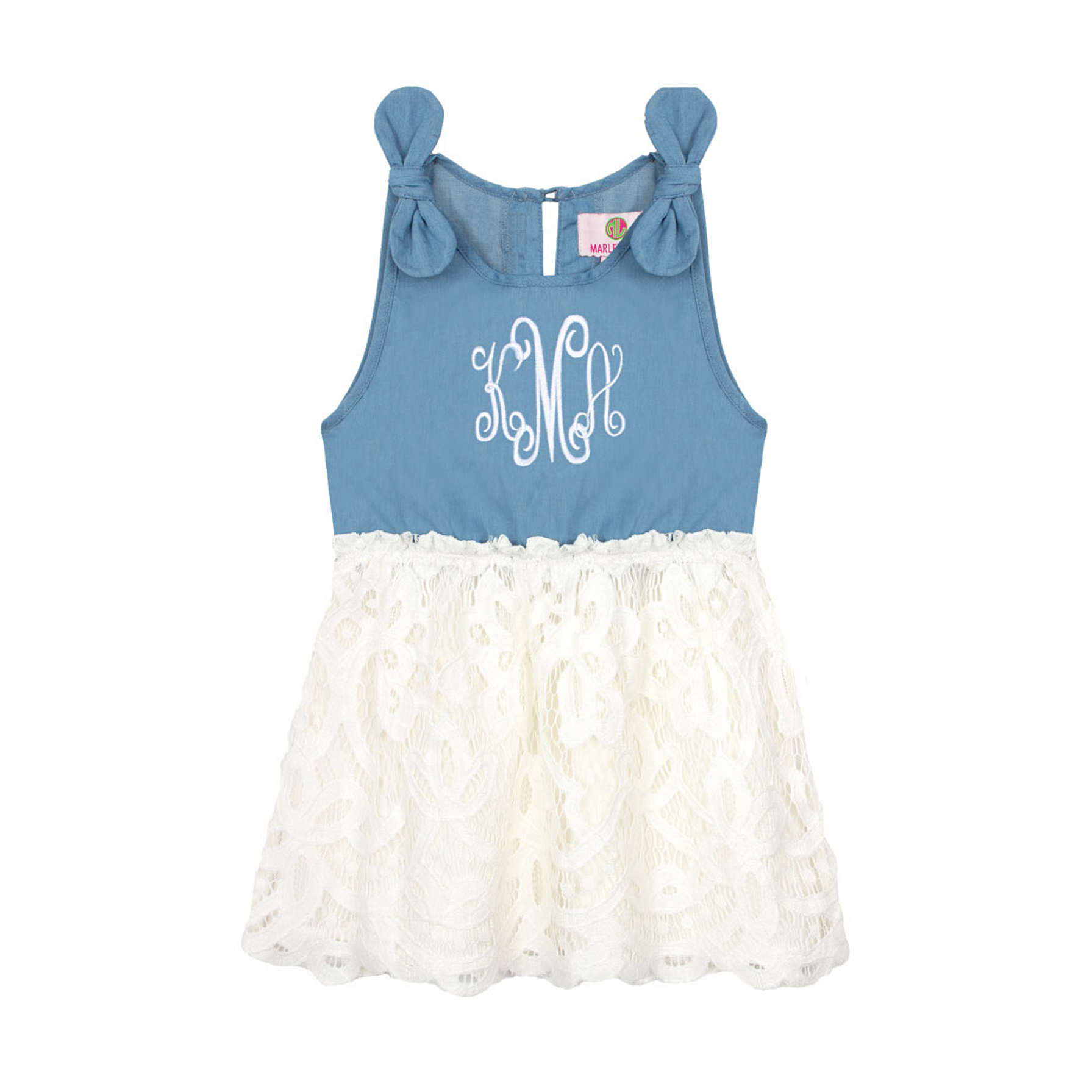 Personalized Girl's Lace Dress - Marleylilly Kids