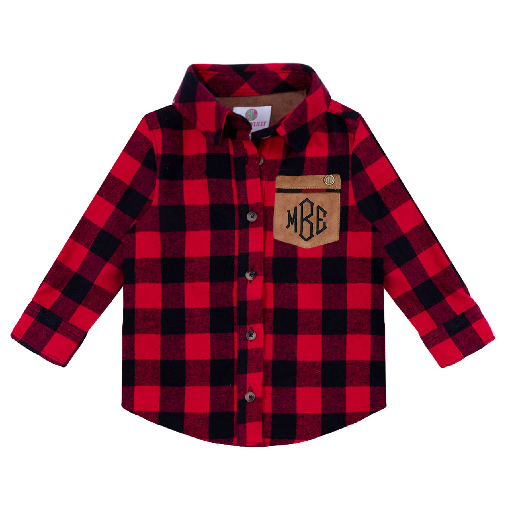 Monogrammed Kids’ Plaid Tunic - Marleylilly Kids