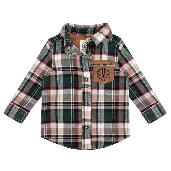 Monogrammed Kids’ Plaid Tunic - Marleylilly Kids