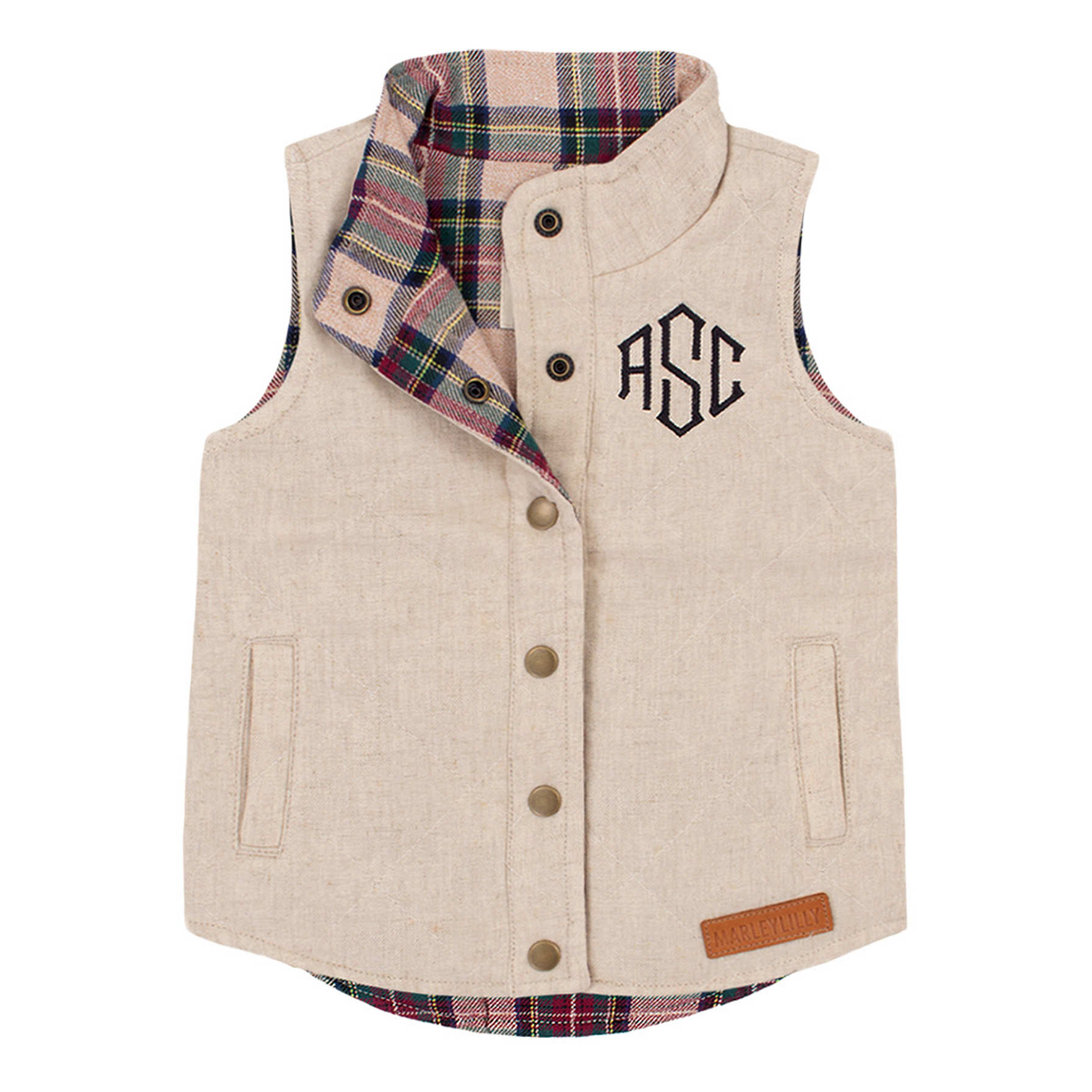 Personalized Kids Tan Vest
