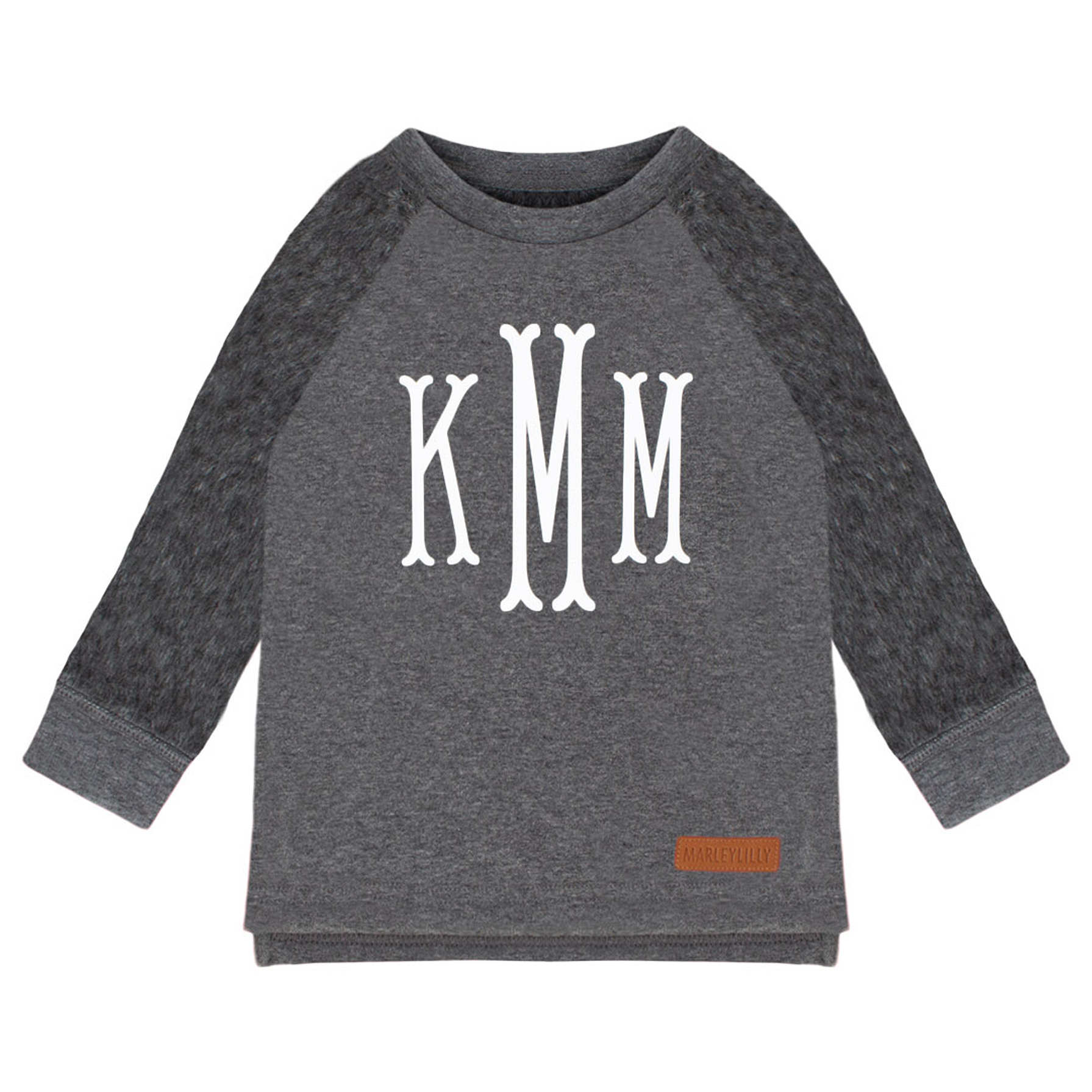 Kids Personalized Raglan Sweatshirt - Marleylilly Kids