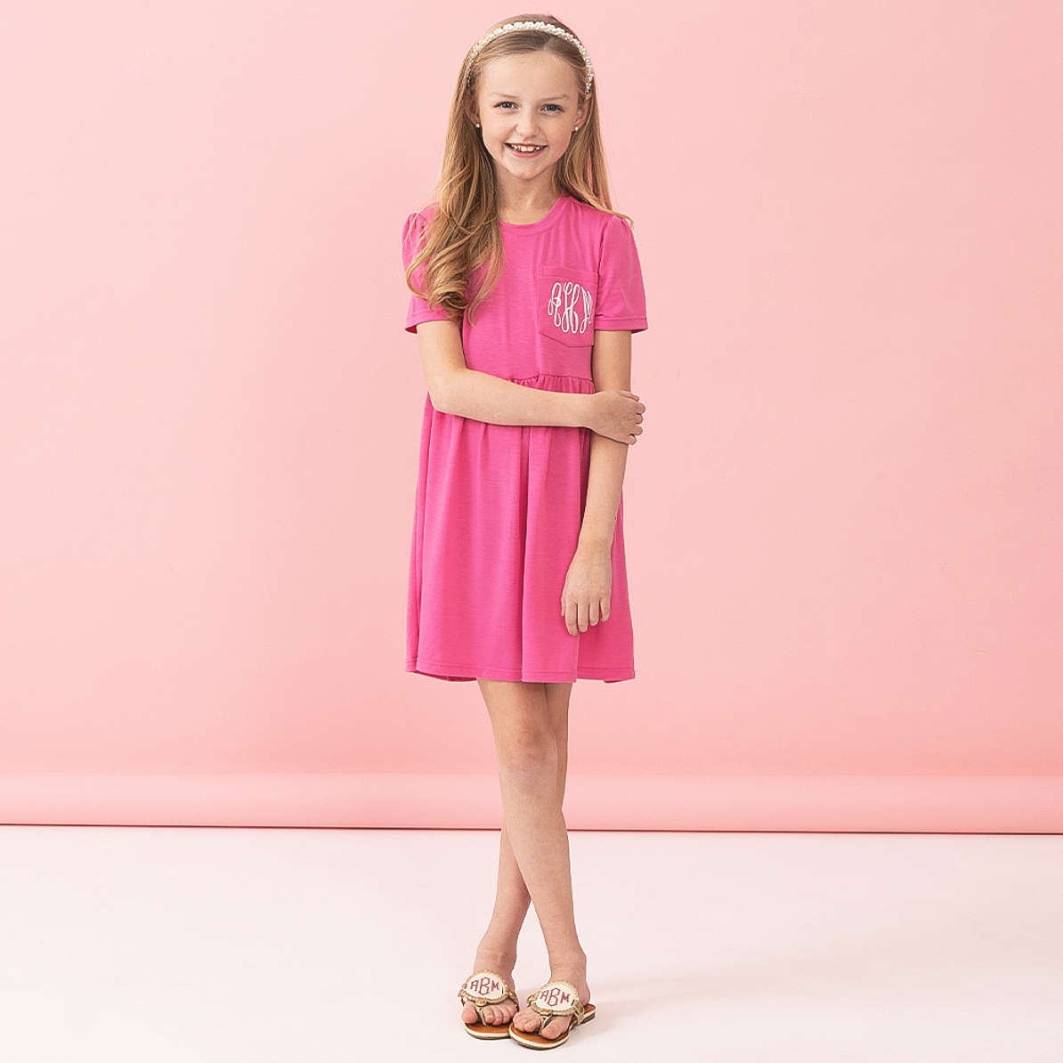 Marleylilly Kids | Personalized Pocket Shirt Dress