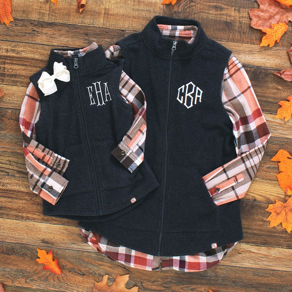 Personalized Kids Fleece Vest - Marleylilly