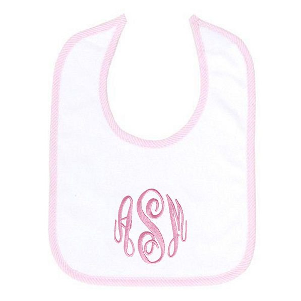 Monogrammed Baby Bib