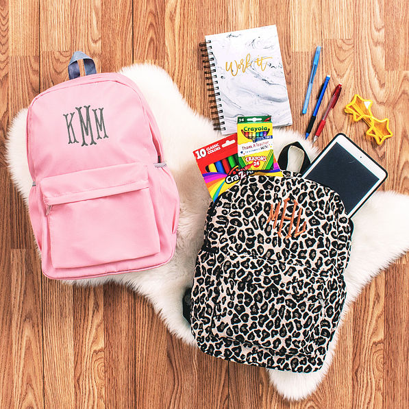 Kids Monogrammed School Backpacks