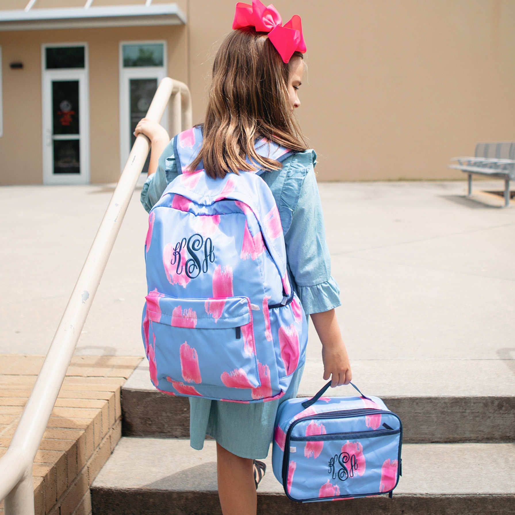 Kids Monogrammed School Backpacks