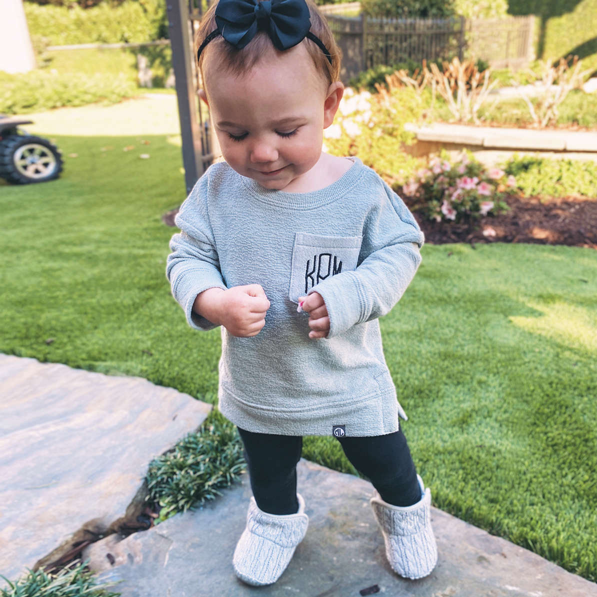 Personalized Infant Booties - Sherpa-Lined