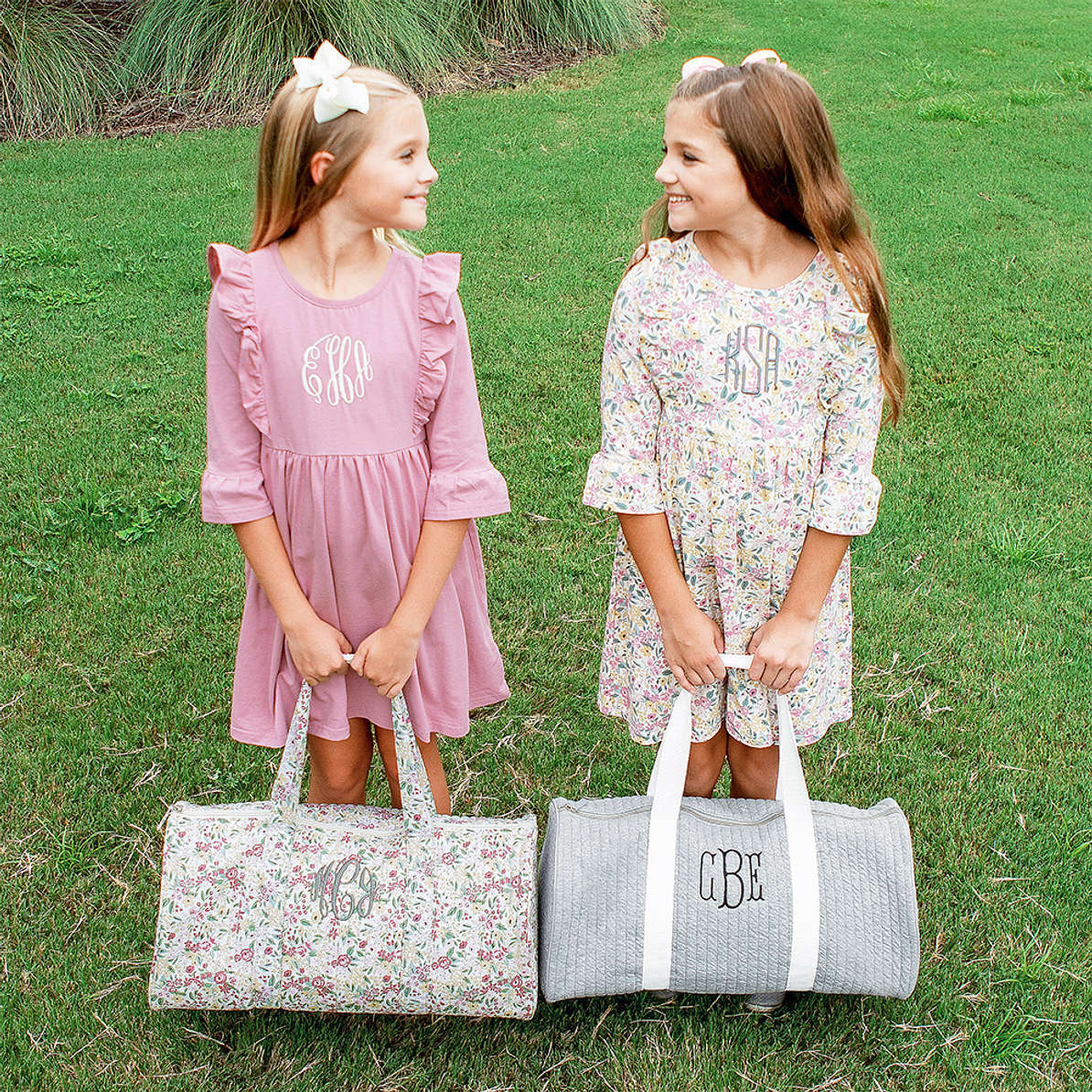 Personalized Floral Weekend Bag — Marleylilly Kids